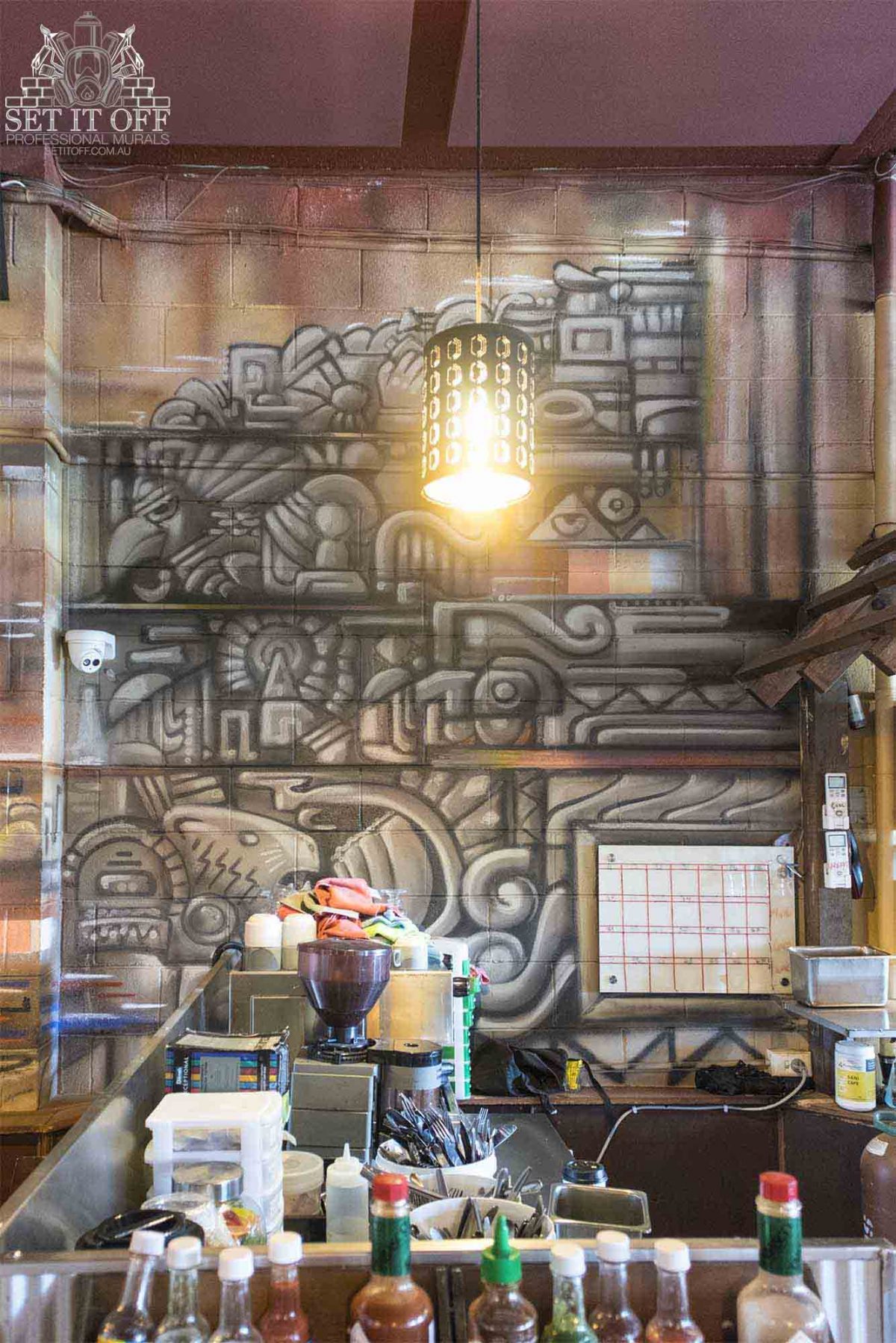 Mexican Restaurant Interior Wall Art - Set It Off Decor