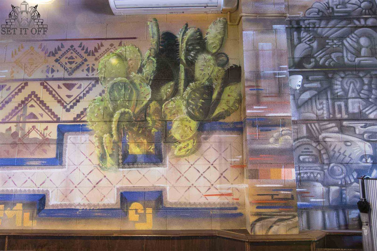 Mexican Restaurant Interior Wall Art - Set It Off Decor